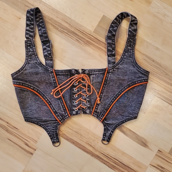 Dolls Kill | Tops | Rare Unreleased Darker Wavs Sample Fader Corset In ...